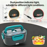 China Compact And Lightweight Electric Food Warmer Lunch Box Made From 304 Stainless Steel PP Includes Removable Inner Container For Easy Cleaning for sale