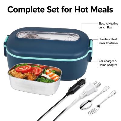 China Compact and Lightweight with Handle Heated Lunch Box Suitable for Driver Portable Lunch Heater Ideal for Travel and Work for sale