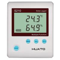 China S210-AS 4-Channel Digital Thermometer Hygrometer Data Logger with 43000 Memory Capacity and 2s-24h Interval for sale