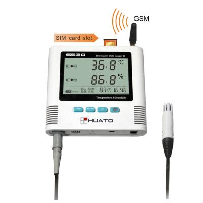 China HUATO S520-EX-GSM Temperature Humidity Data Logger with External Sensor and SMS Alarm System for sale