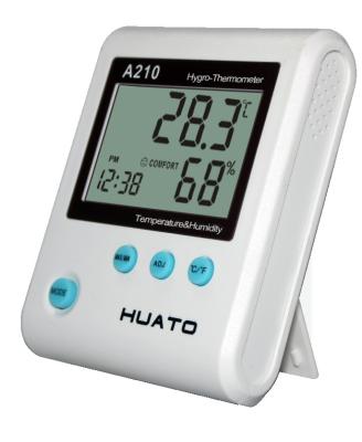 China HUATO A210 Digital Thermometer Hygrometer with Humidity Monitor -20 to 70C 12 Month Battery for sale