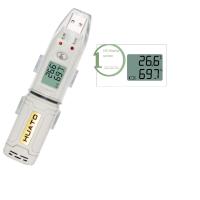 China HE173 USB Temperature Humidity Data Logger with LCD Display - ±0.5℃ Accuracy, 43,000 Record Capacity, IP67 Waterproof for sale