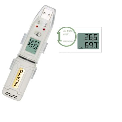 China HE173 USB Temperature Humidity Data Logger with LCD Display - ±0.5℃ Accuracy, 43,000 Record Capacity, IP67 Waterproof for sale