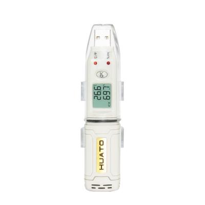 China HE174 IP67 USB Temperature Humidity Data Logger with 43,000 Record Capacity and ±0.3℃ Accuracy for sale