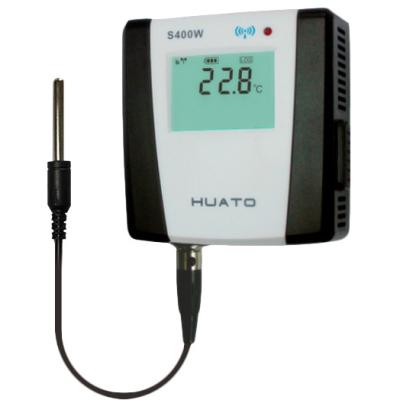 China S400W-ET Wireless Temperature Data Logger with External Probe - ±0.5℃ Accuracy, 8192 Record Capacity for sale