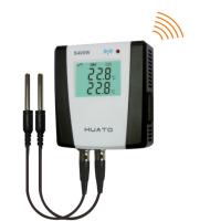 China HUATO Zigbee Data Logger S400W-DT with Dual External Temperature Probes -40℃ to +85℃ Range for sale