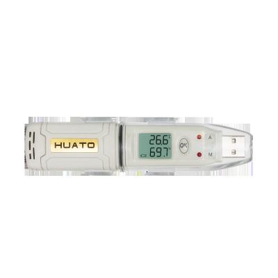 China High Precision Usb Data Logger Temperature Humidity With 1/2 AA 3.6V Lithium Battery for sale