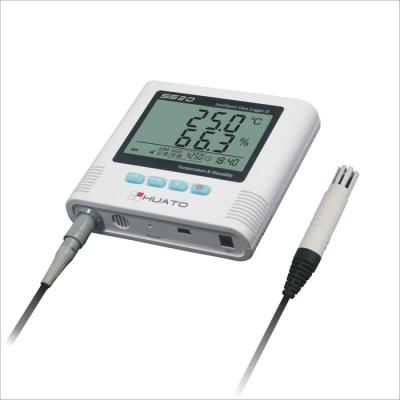 China HUATO S520-EX Temperature Humidity Data Logger with External Sensor ±0.3°C Accuracy 43000 Records for sale