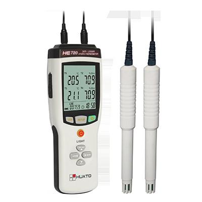 China HE710 Portable Digital Thermometer Hygrometer with External Probe - ±0.5℃ Accuracy, 88 Data Points for sale