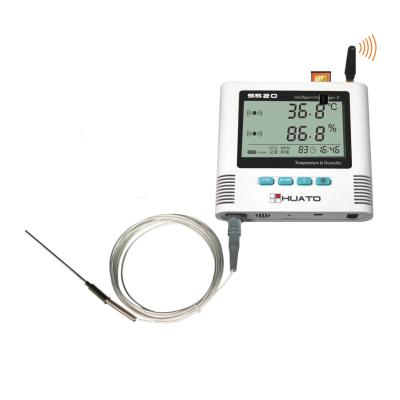 China PT100 Temperature GSM Data Logger SMS Alarm with Calibration Certificate 86000 Data Memory for sale