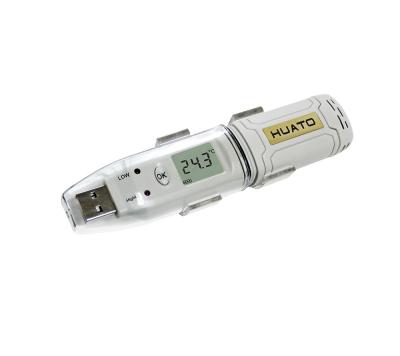 China HE170 IP67 Waterproof USB Temperature Data Logger with 43,000 Record Capacity and -30°C to +70°C Range for sale