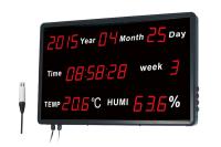 China HE218B LED Digital Thermometer Hygrometer with RS485 Interface 1.8 Inch Display 20M Visual Range for sale