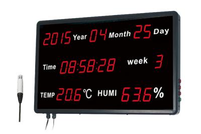 China HE218B LED Digital Thermometer Hygrometer with RS485 Interface 1.8 Inch Display 20M Visual Range for sale