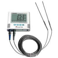 China Dual PT100 External Sensor Temperature Data Logger 100C with Analyzed Software for sale