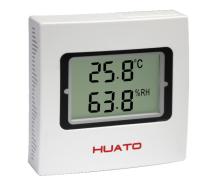 China HE400A Temperature Humidity Transmitter 4-20mA Output with ±0.5°C Accuracy and LCD Display for HVAC Control for sale
