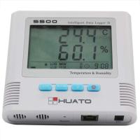 China Huato S500-TH-RJ45 IP Temperature Humidity Monitor with RJ45 Interface, ±0.5℃ Accuracy, 43,000 Record Capacity for sale