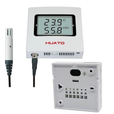 China HUATO HE400A-EX Digital Temperature Humidity Transmitter with External Sensor 4-20mA Output ±0.5℃ Accuracy for sale