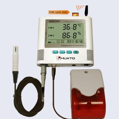 China High Precision GSM Data Logger Temperature Humidity Monitor 43000 Data Capacity 850 900 1800 1900mhz for sale