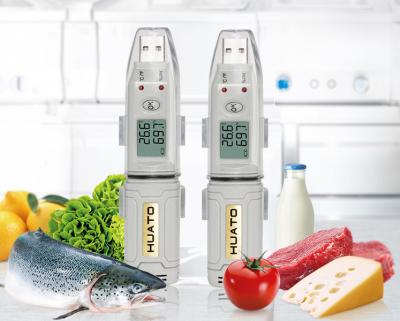 China Portable USB Temperature Humidity Data Logger HE171 IP67 -30~70C 43000 Records for sale