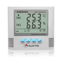 China Huato A2000-TH Digital Thermometer Hygrometer -20℃ to 70℃ with Sound Light Alarm 0.1°C Resolution for sale