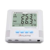 China White Color Digital Humidity Reader Hygrometer Thermometer Clock 135*124*35mm for sale