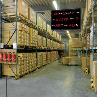 China Industrial Temperature Humidity Time Display Meter with External Probe 2.3 Inch LED for sale