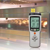 China HE702 Handheld Thermocouple Thermometer Data Logger - Dual Channel, 8 Type Support, -200°C to +1800°C Range for sale