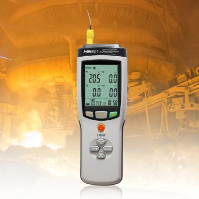 China HE801 1-Channel Handheld Thermocouple Data Recorder with 36,000 Record Capacity and ±1℃ Accuracy for sale