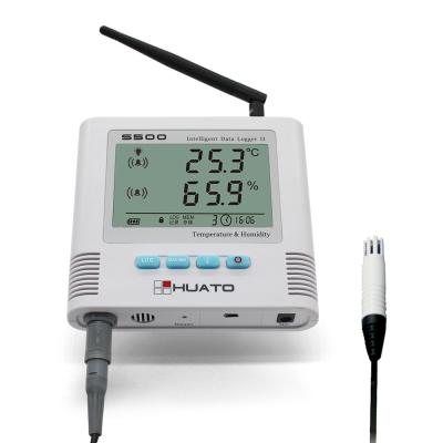 China HUATO S500-EX-GSM Temperature Humidity Data Logger with 3m External Sensor and 43,000 Data Capacity for sale