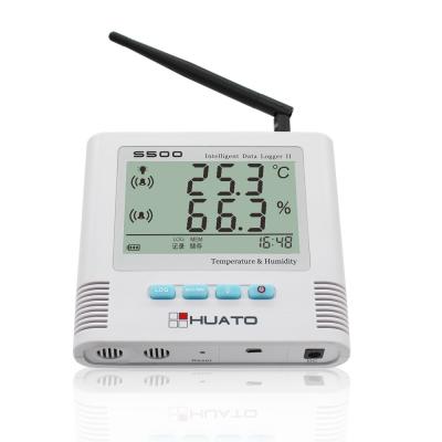 China HUATO S500-TH-GSM GSM Data Logger with 65,000 Readings Capacity and Built-in Temperature Humidity Sensor for Remote Monitoring for sale