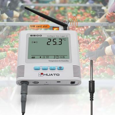 China Huato S520-ET-GSM GSM Temperature Data Logger with 43,000 Record Capacity for Cold Truck Monitoring for sale