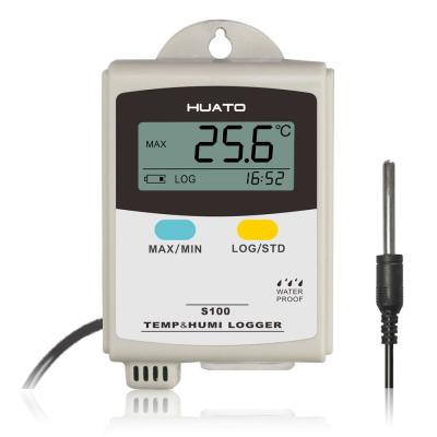 China HUATO S100-EX Temperature Data Logger with ±0.5℃ Accuracy and 43,000 Point Storage for Cold Chain Monitoring for sale