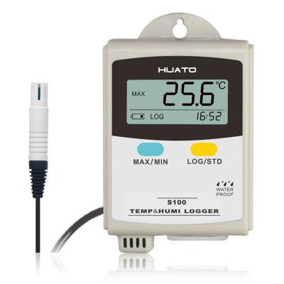 China S100-EX++ External Sensor Temperature Humidity Data Logger with ±0.2℃ Accuracy and 43,000 Record Capacity for sale