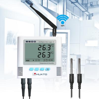 China S500 WiFi Temperature Humidity Data Logger with 65,000 Record Capacity and -40°C to 85°C Range for sale