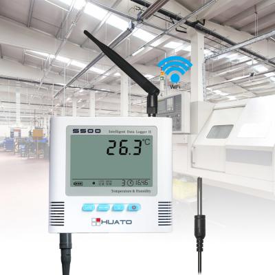 China Museum WiFi Temperature Humidity Sensor with 43,000 Data Points & ±0.5℃ Accuracy for Artifact Preservation for sale