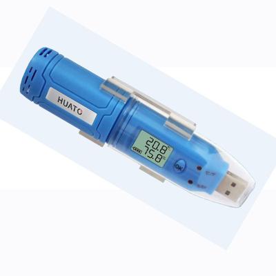 China Mini USB Temperature Humidity Data Logger IP67 Internal Sensor 43000 Logs for sale