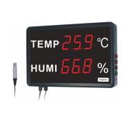 China HE223A Digital Thermometer Hygrometer with 30M Visual Range and External Probe for Warehouse Monitoring for sale