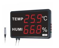 China High Stability Digital Thermometer Hygrometer External Alarm Metal Acrylic Material for sale