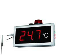 China HE230T Red LED Digital Thermometer with 40m Visual Range and ±0.5℃ Accuracy for Indoor Outdoor Temperature Monitoring for sale