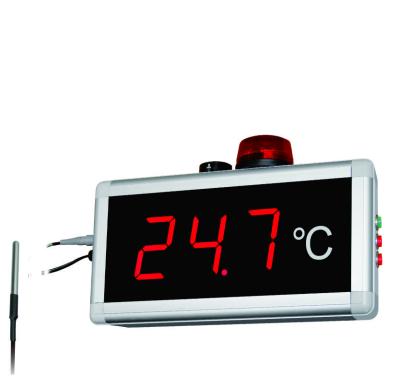 China HE230T Red LED Digital Thermometer with 40m Visual Range and ±0.5℃ Accuracy for Indoor Outdoor Temperature Monitoring for sale