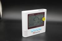 China Large LCD Digital Thermometer Hygrometer with Clock Alarm -50 to 70°C 10 to 99%RH for sale