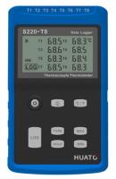 China Huato S220-T8 8 Channel Temperature Data Logger with -200°C to +1800°C Range and 86,000 Reading Capacity for sale