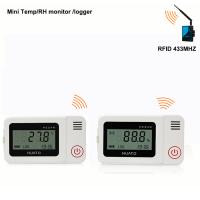 China HE24R RFID 433MHz Wireless Temperature Humidity Data Logger -25°C to 50°C Range with 60-Day Battery Life for sale