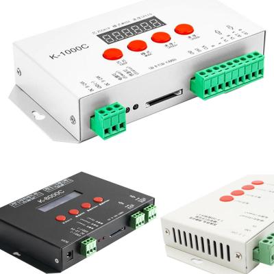 China LED Pixel Controller T-1000s K-1000c K-8000c SD Card Programmable Ws2811 Ws2812b Ws2815 Sk6812 RGB LED Strip Pixel Contr for sale