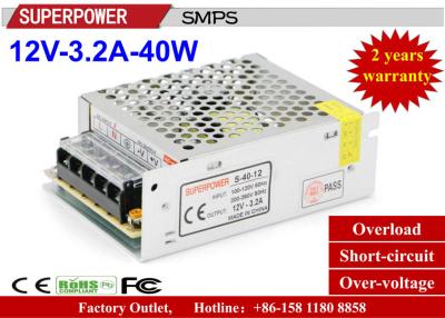China 3D Printer Driver 12V3.2A40W single output  SMPS with CE DC12V40W full watt Iron Case for LED Lighting Factory Outlet for sale