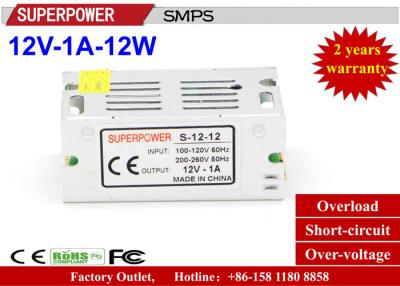 China 3D Printer Driver 12V1A12W single output  SMPS with CE DC12V12W full watt Iron Case for LED Lighting Factory Outlet for sale