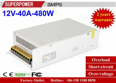 China 3D Printer Driver 12V40A480W single output  SMPS with CE DC12V480W full watt Iron Case for LED Lighting Factory Outlet for sale
