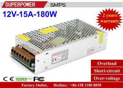 China 3D Printer Driver 12V15A180W single output  SMPS with CE DC12V180W full watt Iron Case for LED Lighting Factory Outlet for sale