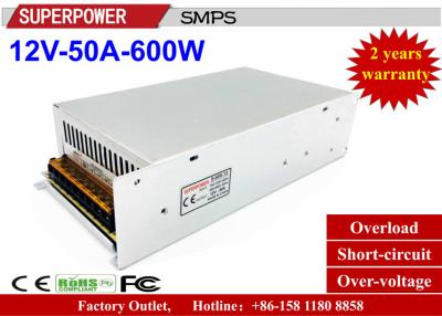 China 3D Printer Driver 12V50A600W single output  SMPS with CE DC12V600W full watt Iron Case for LED Lighting Factory Outlet for sale