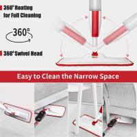 China 380ml Capacity Microfiber Spray Mop Dry Wet Hardwood Kitchen Floor Mop for sale